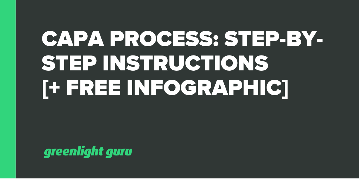 CAPA Process: Step-by-Step Instructions [+ Free Infographic]